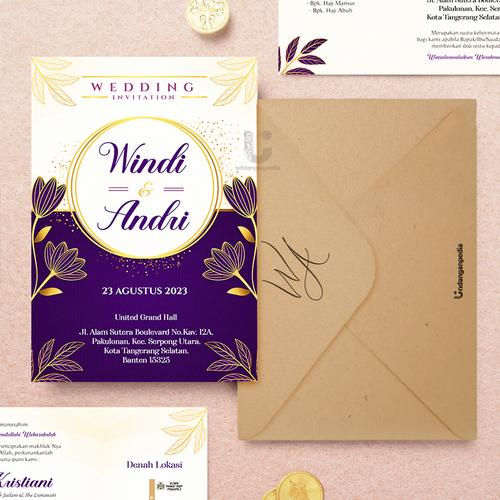 Promo Undangan Pernikahan Laminating / Laminasi Glossy, Jasmine ...