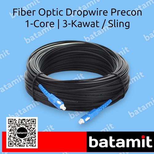 Jual Kabel Fiber Optic Precon 1-Core 3-Kawat Dropcore Dropwire SC UPC ...