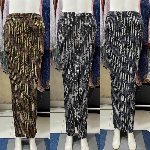 Promo Rok Plisket Wiron Modern/Ron Wiron Instan Plisket Beraneka Motif ...