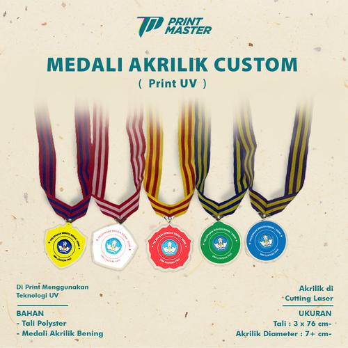Jual Medali Custom Cetak UV 1 Sisi / 2 Sisi Medali Wisuda Medali ...