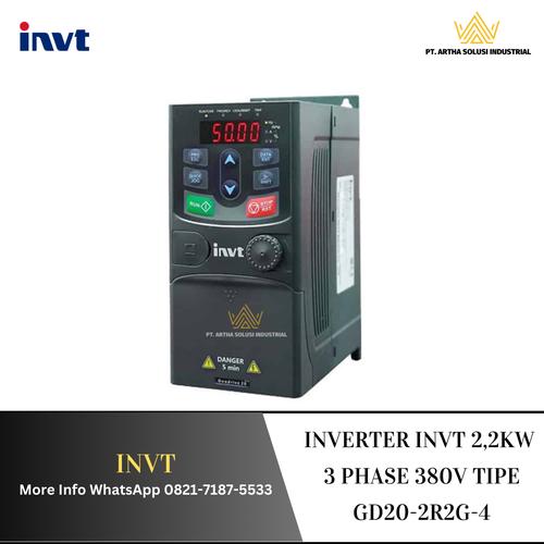Jual INVERTER INVT 2,2KW 3 PHASE 380V TIPE GD20-2R2G-4 - Kota Medan - ARSORI AUTOMATION | Tokopedia