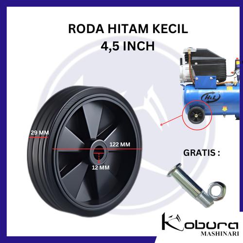 Jual Roda Kompresor Angin 4,5 Inch Portable Hitam Kecil Tank Wheel ...