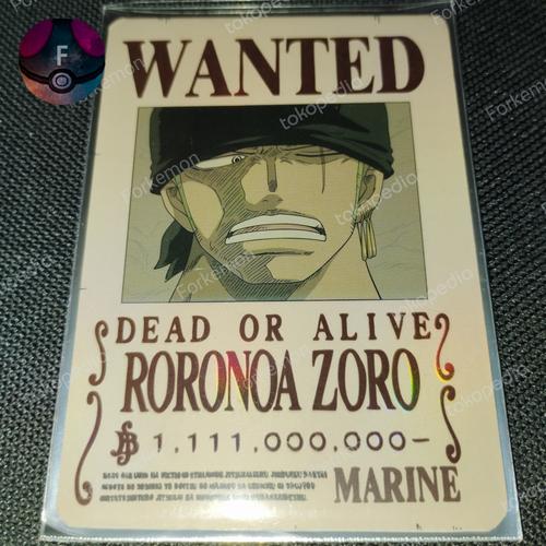 Jual Chatime x One Piece Special Edition - Roronoa Zoro Bounty Poster ...