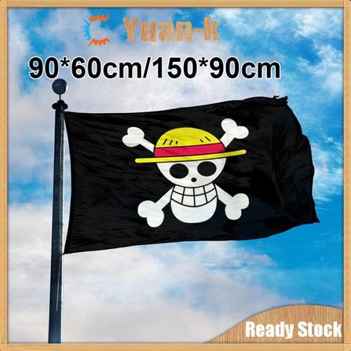 Jual BENDERA ONE PIECE 150*90CM BENDERA BAJAK LAUT ONE PIECE LUFFY ...