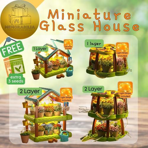 Promo Mainan Miniature Glass House Tumbuhan Sayur Buah Rumah Kaca ...