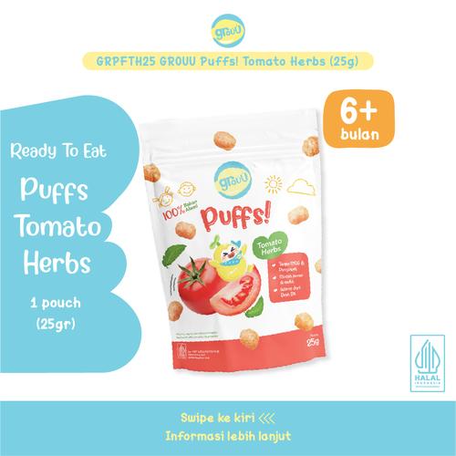 Jual GROUU Puffs! Strawberry Banana / Tomato Herbs 25g - Cemilan Anak ...