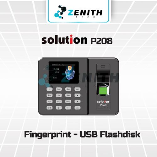 Jual SOLUTION P208 - MESIN ABSENSI FINGERPRINT MURAH - FINGERPRINT P208 ...