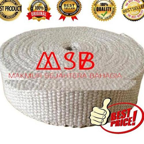 Jual ASBES PITA 3" / ASBESTOS CLOTH TAPE 3" /PACKING - TAHAN PANAS ...