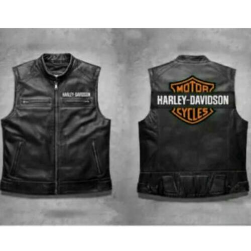 Jual Rompi Kulit Casual Harley Davidson Vest Motor Pelindung dada ...