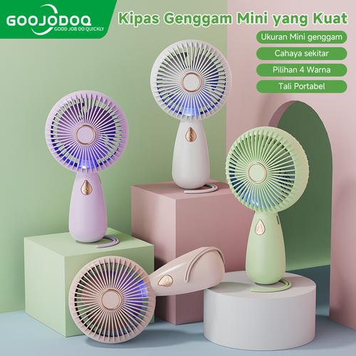 Promo GOOJODOQ Kipas Angin Mini Genggam Cute /Mini Fan Portable Kipas ...