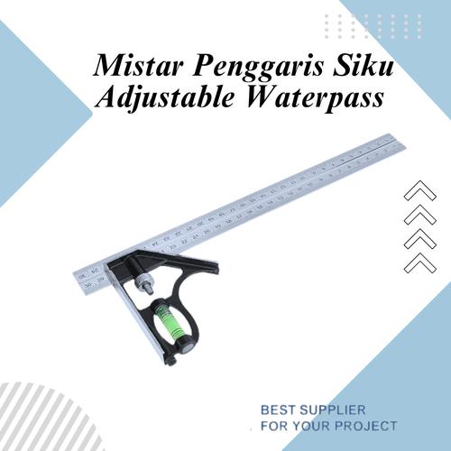 Jual MISTAR BESI PENGGARIS LURUS 305MM RULER STAINLESS STEEL ADJUSTABLE ...