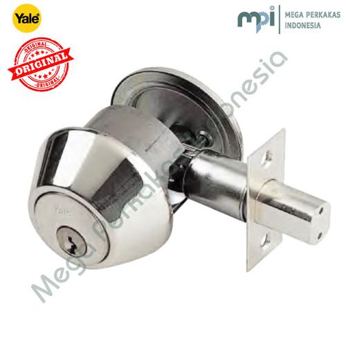 Jual Dead Bolt Yale Kunci Tambahan Single Cylinder V8111 US32 Satin ...