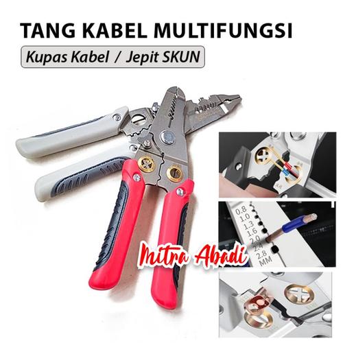 Jual Tang Kabel Listrik Multifungsi Serbanguna Praktis 6 in 1 / Wire ...