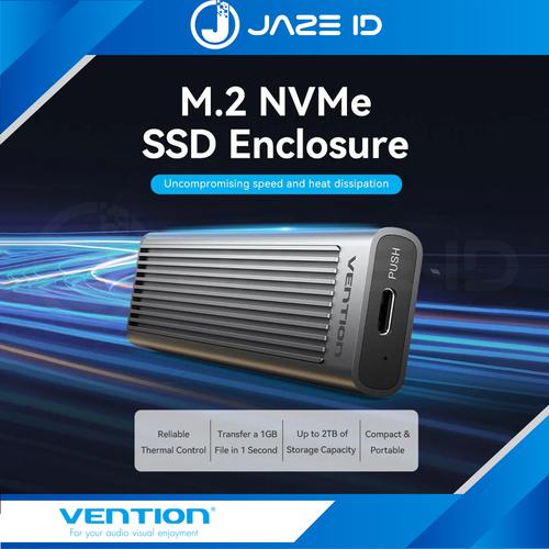 Jual Vention SSD M2 NVMe Enclosure NGFF M.2 External Case USB C 3.1 Gen ...