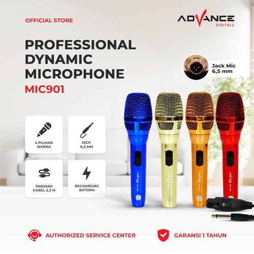 Promo Advance MIC-901 Professional Dynamic Microphone Kabel 6,5mm ...