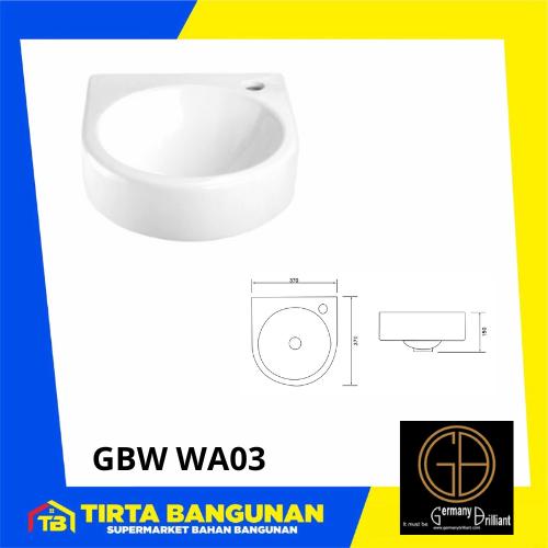 Promo GERMANY BRILLIANT GBW WA03 WASTAFEL KERAMIK BODY ONLY - Kota ...