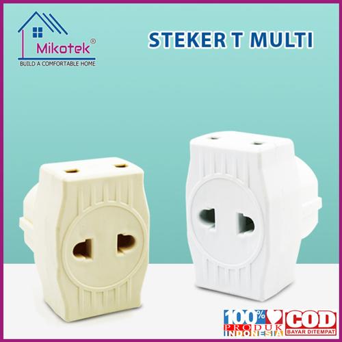 Jual Mikotek Steker T Multi Serbaguna / Colokan Listrik 3 Lubang MT ...