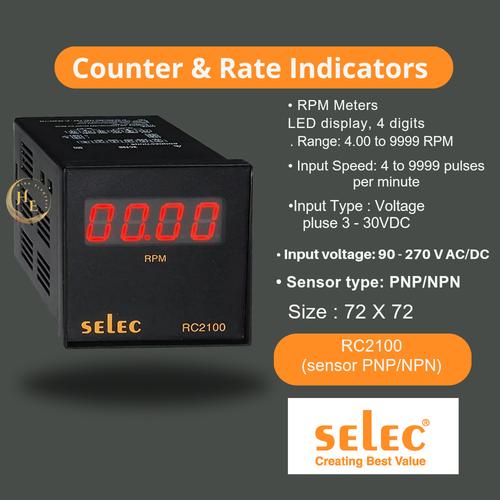 Jual RPM Meter Selec RC2100 ( sensor PNP/NPN ) Digital rpm meter - Jakarta Barat - Hira electrik ...