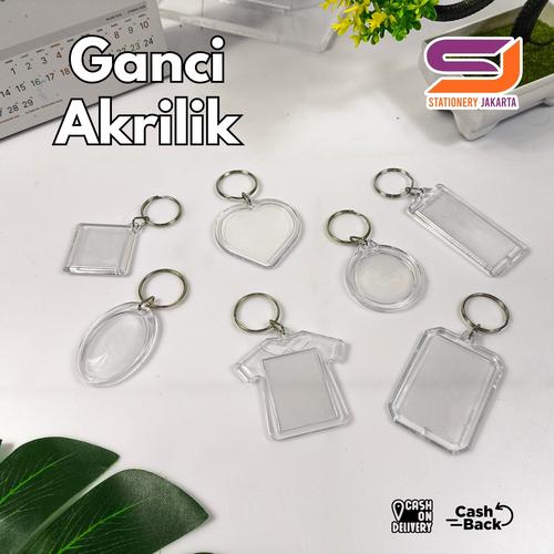 Jual Gantungan Kunci Akrilik Insert Paper Foto Keychain Akrilik Bning ...