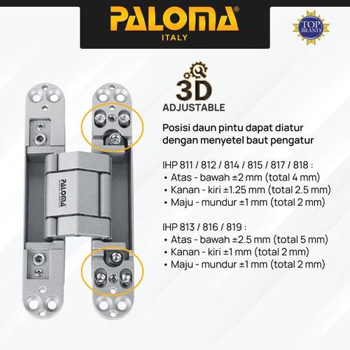 Jual Murah Paloma Engsel Tanam Invisible Concealed Hinge Pintu Jendela ...