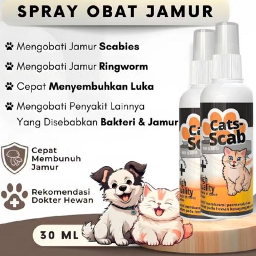 Jual Cats Scab spray ampuh mengatasi scabies dan kudis efektif untuk ...