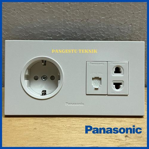 Jual Panasonic Modul Telepon + Stop Kontak + Stop Kontak Universal ...