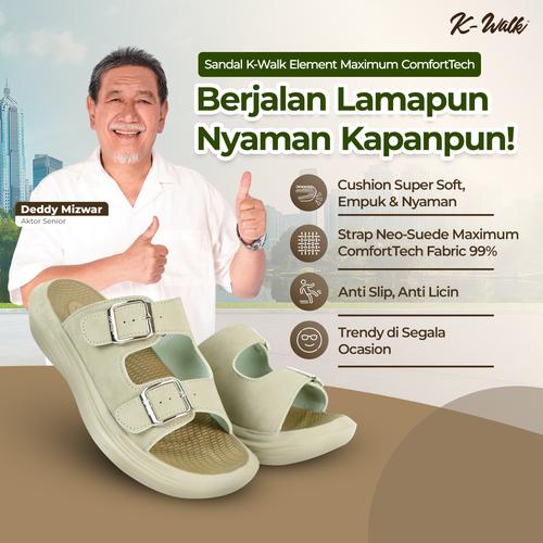 Promo Sandal Jaco K-Walk Element Sandal Empuk Pria Wanita - Hitam, M ...