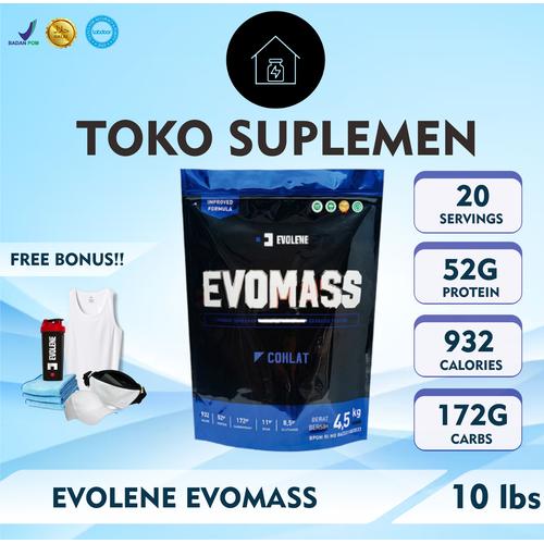 Jual EVOLENE EVOMASS EVO MASS GAINER 10LBS BPOM HALAL MUI - Coklat ...