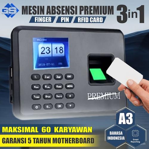 Promo MESIN ABSEN / MESIN ABSENSI / SIDIK JARI A3 TERMURAH - ABSEN 2 IN ...