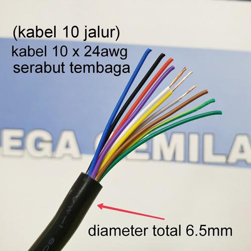 Jual Kabel isi 10, Kabel AWG 24 x 10 ( kabel 10 jalur ) - Jakarta Barat ...
