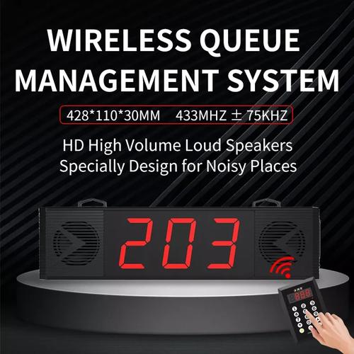 Jual Wireless Calling System LED Display Mesin Antrian Speaker 3 Digit ...