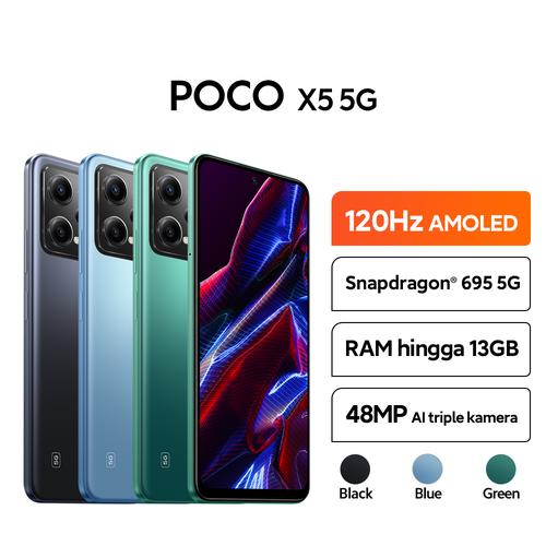 Jual Xiaomi poco X5 5G ram 8Gb rom 256GB Fullset - Hitam, 6/128Gb ...