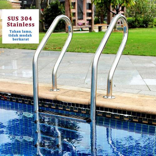 Jual 2 Trap Tangga Stainless Kolam Renang 2 Trap Model U SUS 304 Pool ...