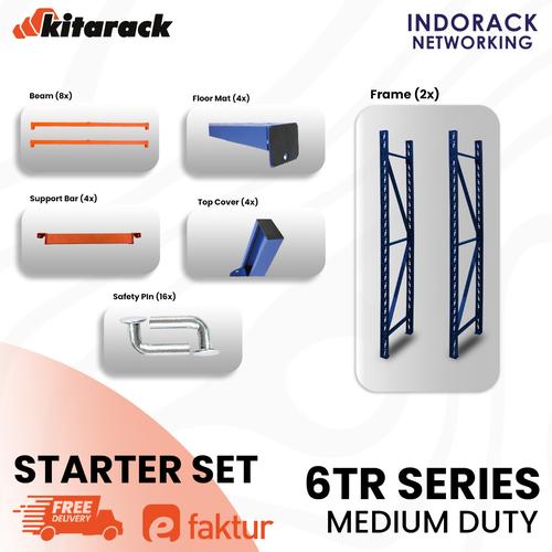 Jual KITARACK 6TR2025 Biru Tire Rack Rak Ban Motor Ban Mobil 600KG Rak ...