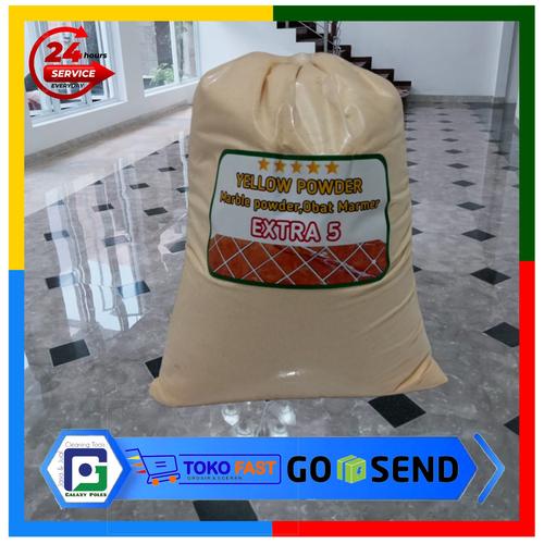 Promo Extra 5 Marble Powder - Bubuk Kuning Poles Marmer 1kg - Kemasan ...