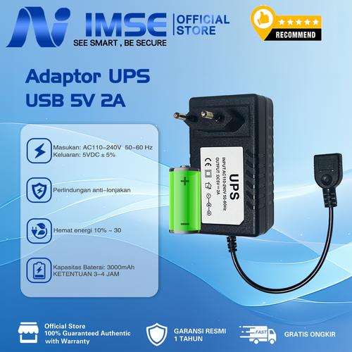 Promo IMSE Adaptor Daya UPS 5V Cadangan Baterial Adaptor Power UPS Mini ...