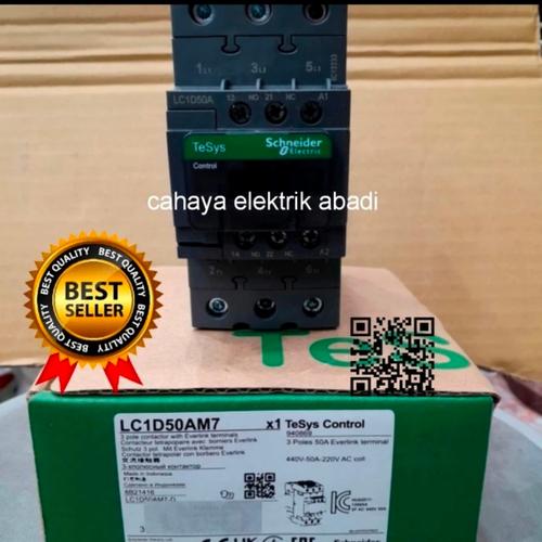 Jual kontaktor Schneider new original lc1d50m7 80a 3phase 220vac ...