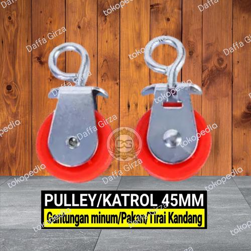 Jual PULLEY/KATROL 45mm (1 7/8) - KAPASITAS ANGKUT 15KG - ALAT ANGKUT ...