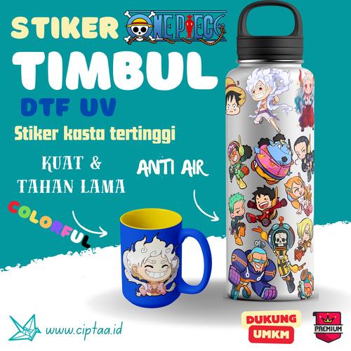 Jual Stiker One Piece - Stiker Timbul DTF UV - Sticker Anime Chibi - 18 ...