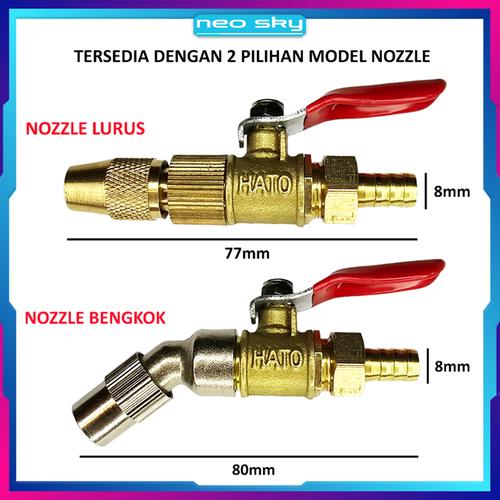 Jual Valve Stop Kran Keran Stim Gun Jet High Pressure Cleanner Drat 1/4 ...