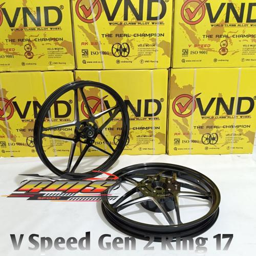 Jual VELG RACING VND V SPEED V2 RING 17 VARIO125/150 BEAT SCOOPY GENIO ...