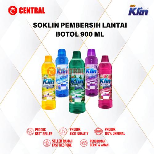 Jual SO KLIN SOKLIN PEMBERSIH LANTAI BOTOL 900ML - KUNING.C LEMON ...