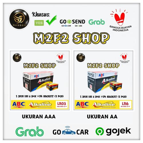 Jual Batu Baterai ABC Alkaline Millenium Power Hitam Dry Cell Ukuran A2 ...
