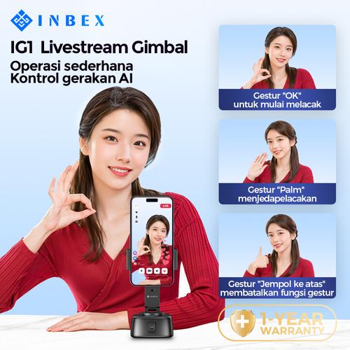 Promo INBEX IG1 Gimbal Auto AI Face Tracking PowerBank+Handphone ...
