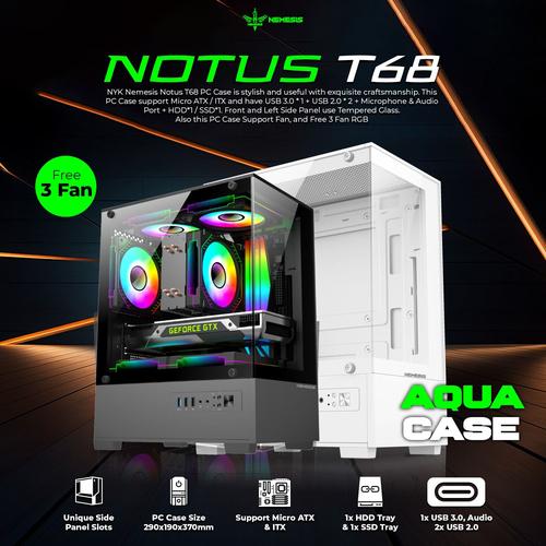 Jual CASING PC GAMING NYK NEMESIS T68 NOTUS WHITE - Kota Surabaya ...