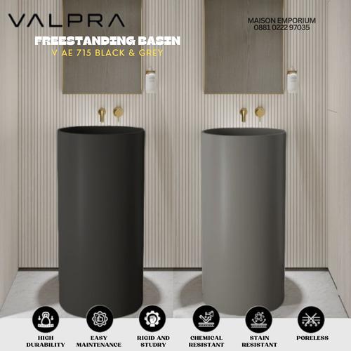 Jual Valpra Freestanding basin V AE 715 Black & Grey / Wastafel ...