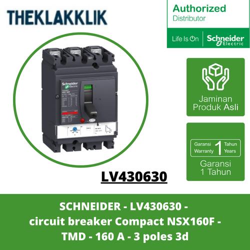 Jual SCHNEIDER - LV430630 - circuit breaker Compact NSX160F - TMD - 160 ...