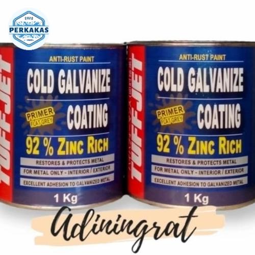 Jual TUFFJET COLD GALVANIZE COATING 92% Zinc Rich Primer Flat Grey 1 kg ...