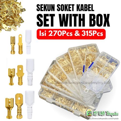 Promo Terminal Sekun Soket Skun Kabel Gepeng Kuningan 270 315 Pcs Per ...
