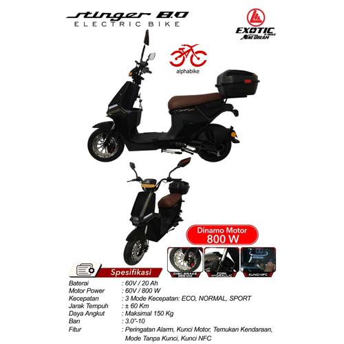 Jual SEPEDA LISTRIK PACIFIC STINGER 8.0 EBIKE E-BIKE - GREY - Kab. Karawang - alphabike | Tokopedia